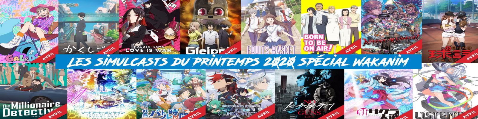 Les simulcasts du printemps 2020 spécial Wakanim - Esprit Otaku